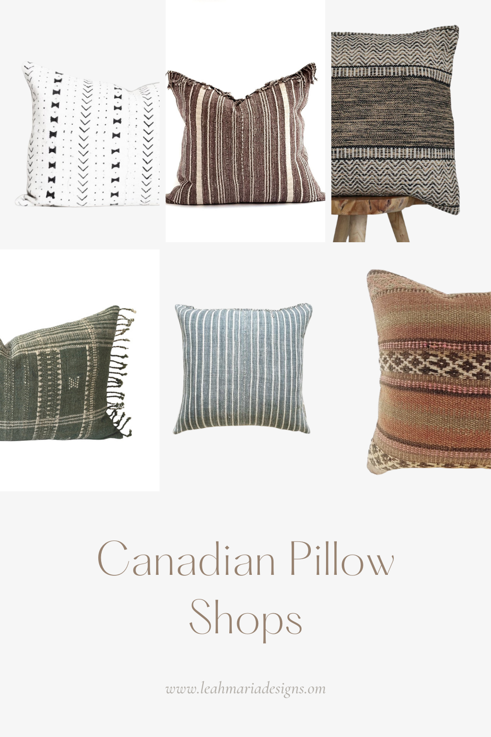 Canadian Pillow Shops | Leah Maria Designs