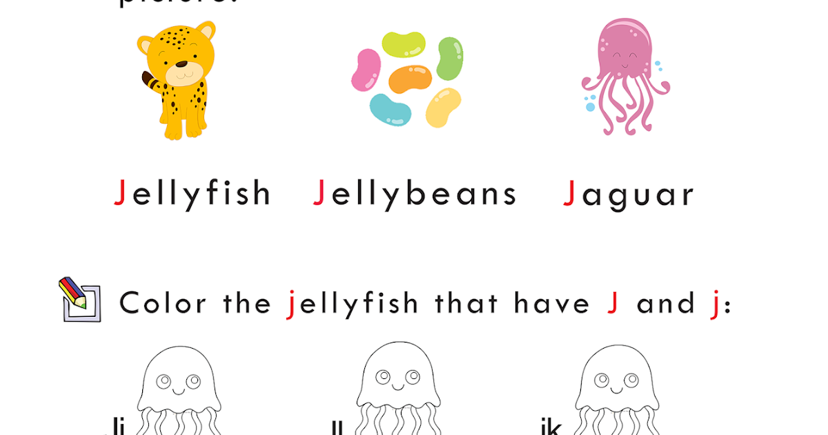 Activity Worksheet -1 Letter J