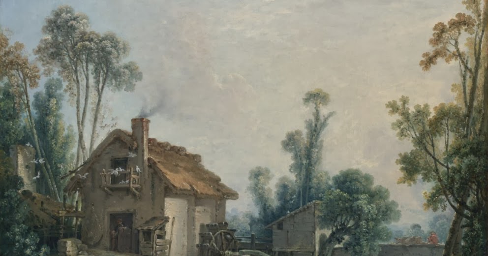 Francois Boucher Landscape with a Watermill ~ High resolution Art ...