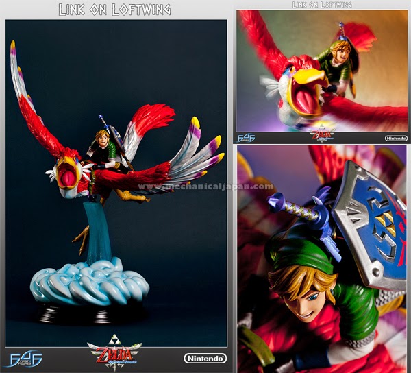 The Legend of Zelda: Skyward Sword - Link on Loftwing (First 4 Figures)