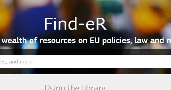 Find-eR is the new European Commission Library interface