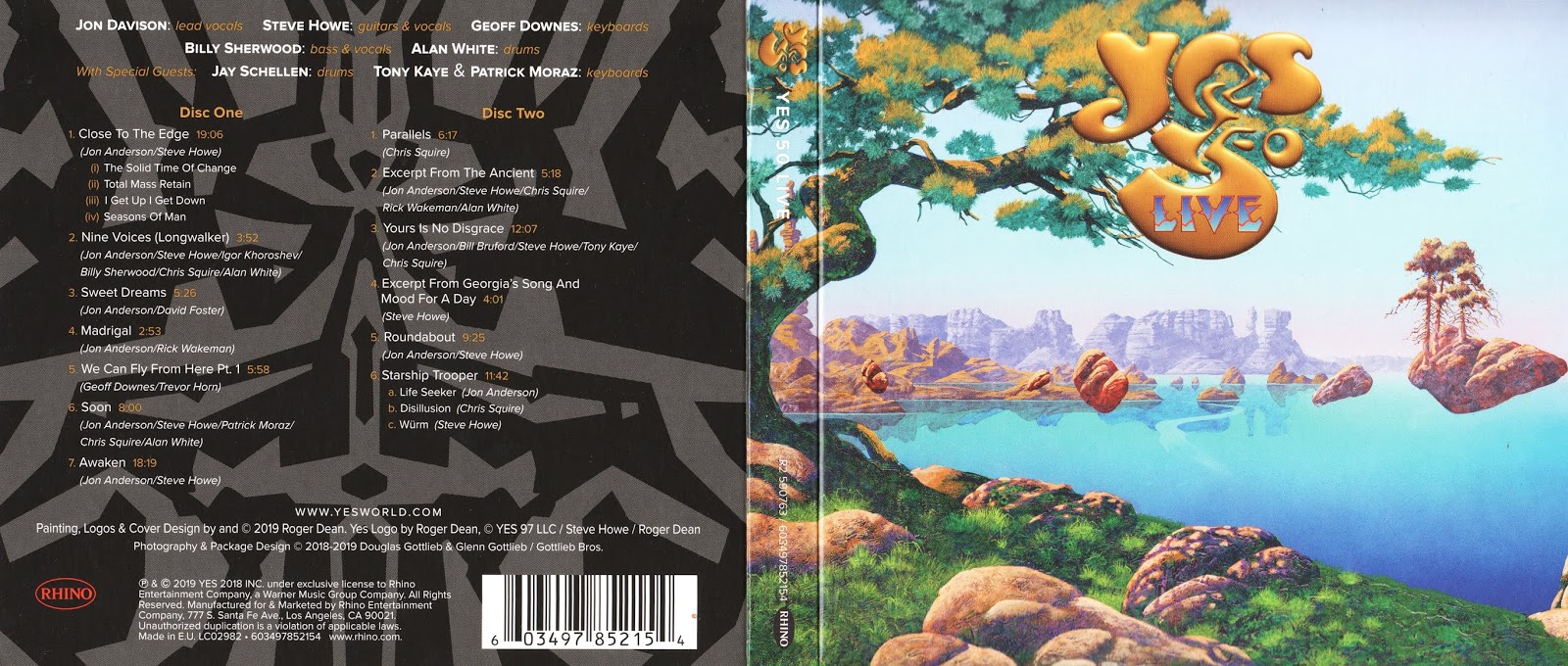 2019 Yes 50 Live - Yes - Rockronología