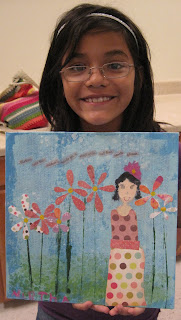 Angela Anderson Art Blog: Mixed Media Project - Kid's Painting Class