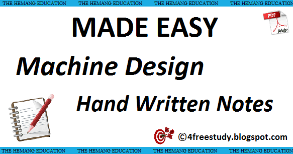 machine design pdf notes