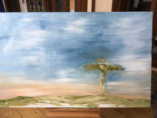 Step by Step Large format tree painting
