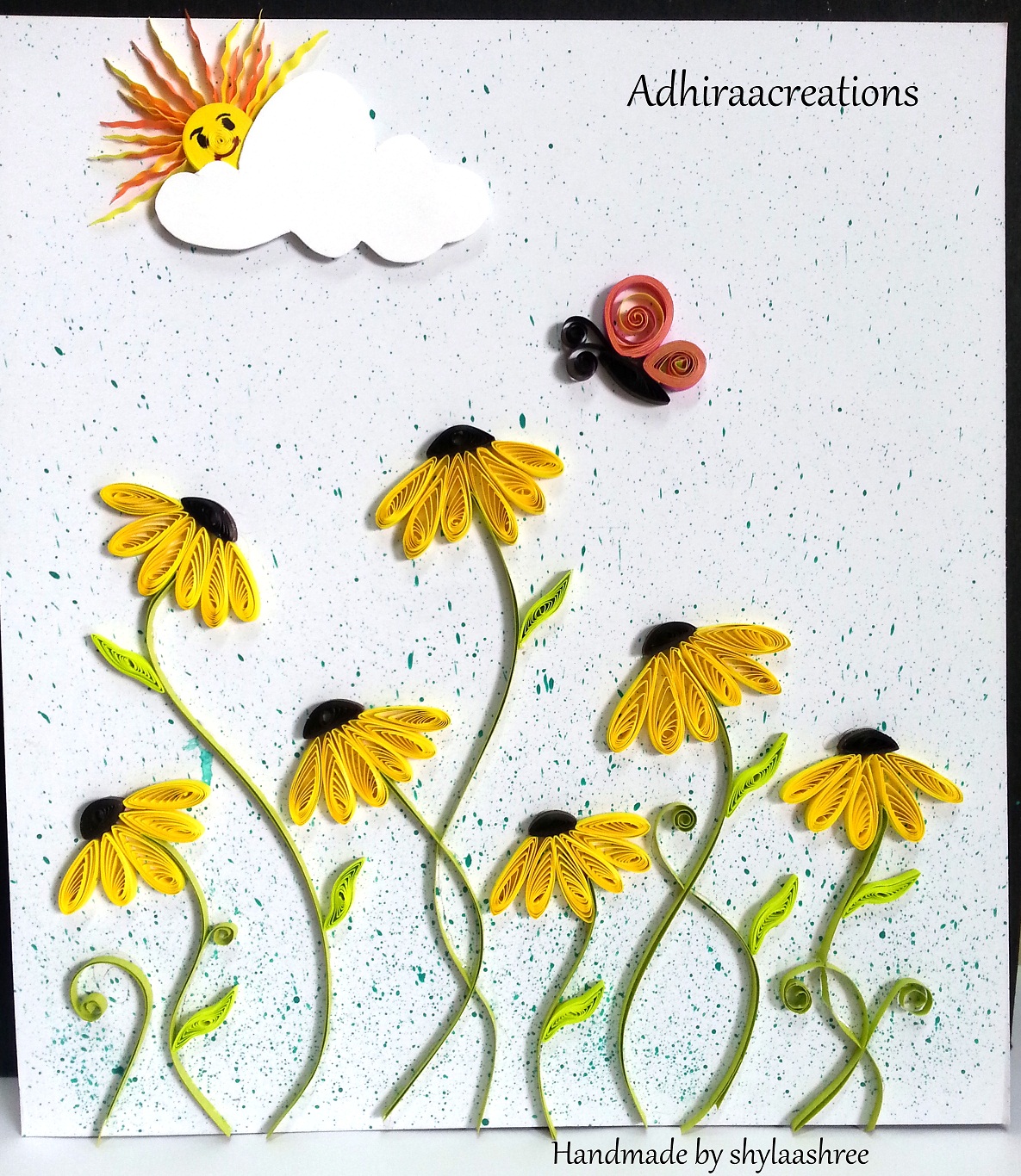 Adhiraacreations: Quilled daisy