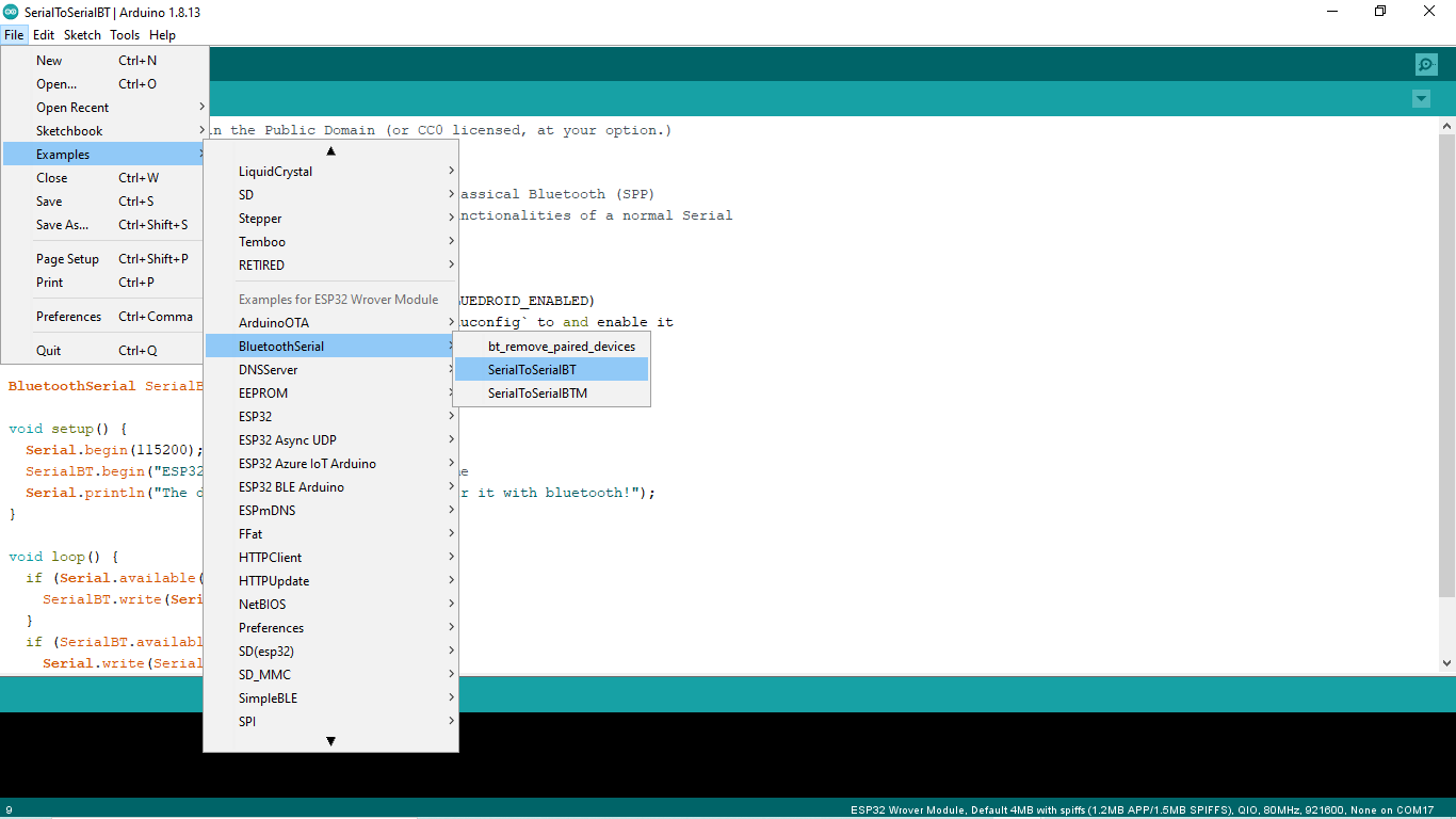 Arduino-er: ESP32 Bluetooth serial example Arduino-er: ESP32 Bluetooth serial example