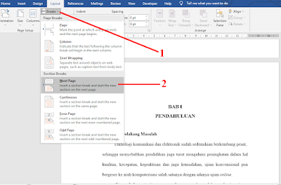 Bang Adam 13: Cara Membuat Nomor Halaman Pada Skripsi/TA dan Makalah ...