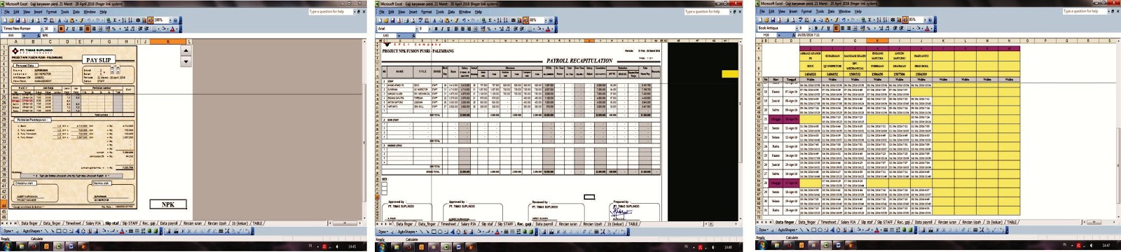 Program Payroll VBA Excel