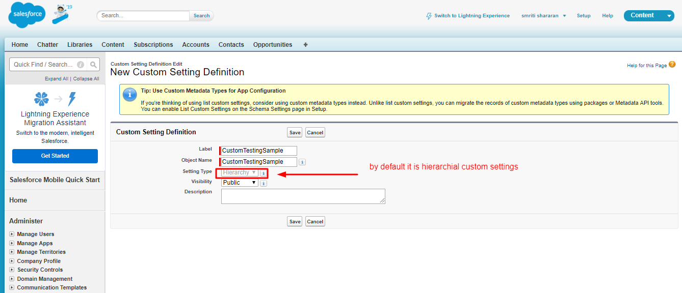 Custom settings: List and Hierarchy custom settings - sfdcamplified ebooks
