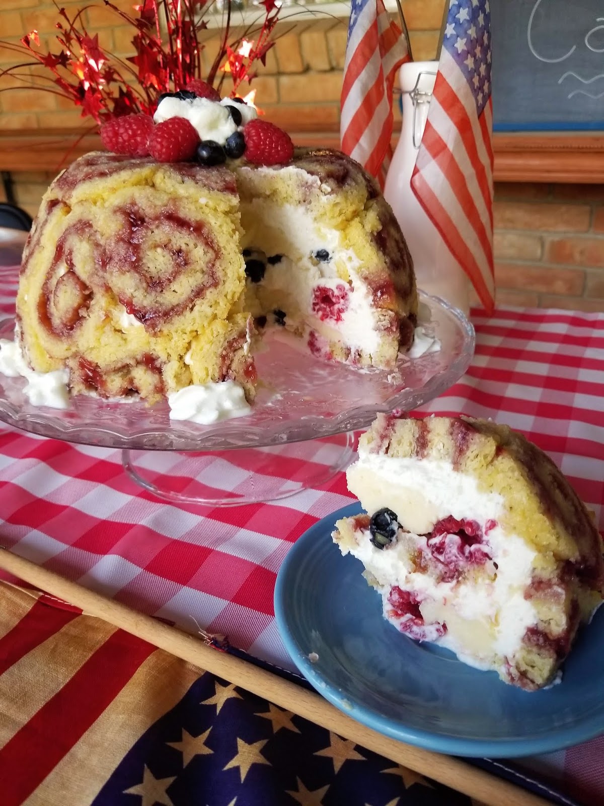 American Raspberry Princess Torte #CakeSliceBakers