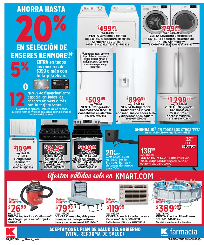 Ahorros Diarios Usando Cupones: Especiales válidos en las tiendas Kmart ...