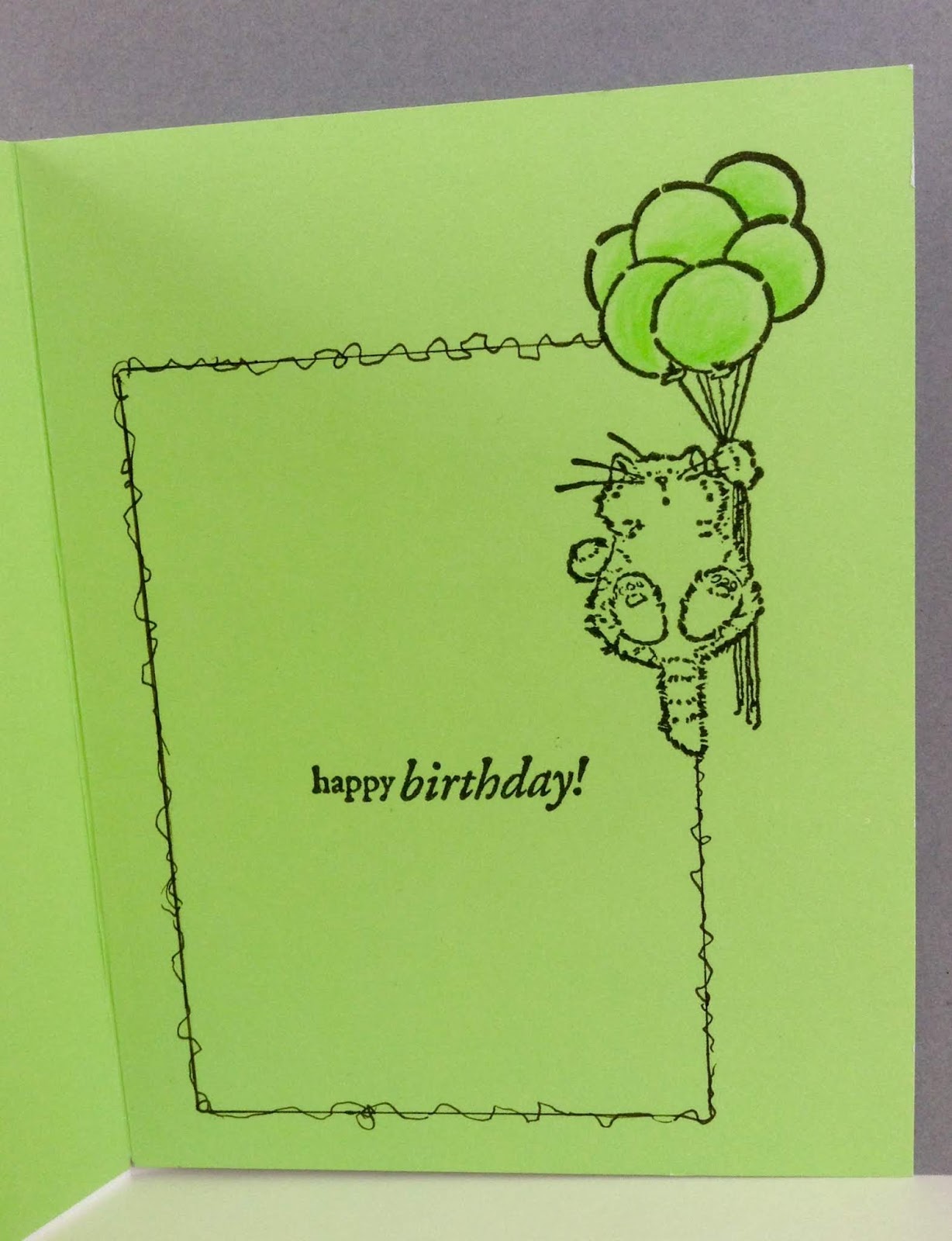 PaperArts Cafe: Silly Birthday Cat