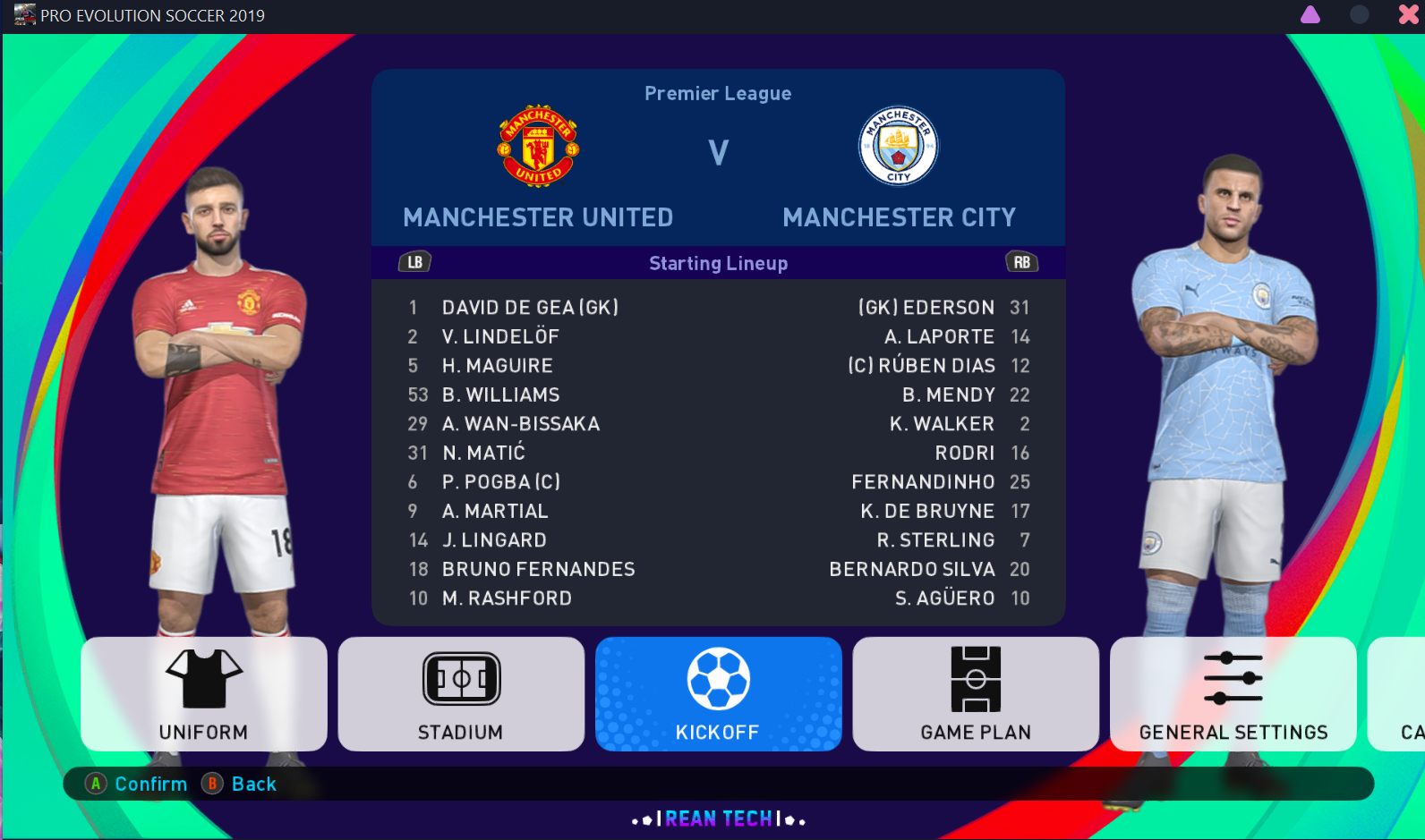 PES 19 - GRAPHIC MENU PES 2021