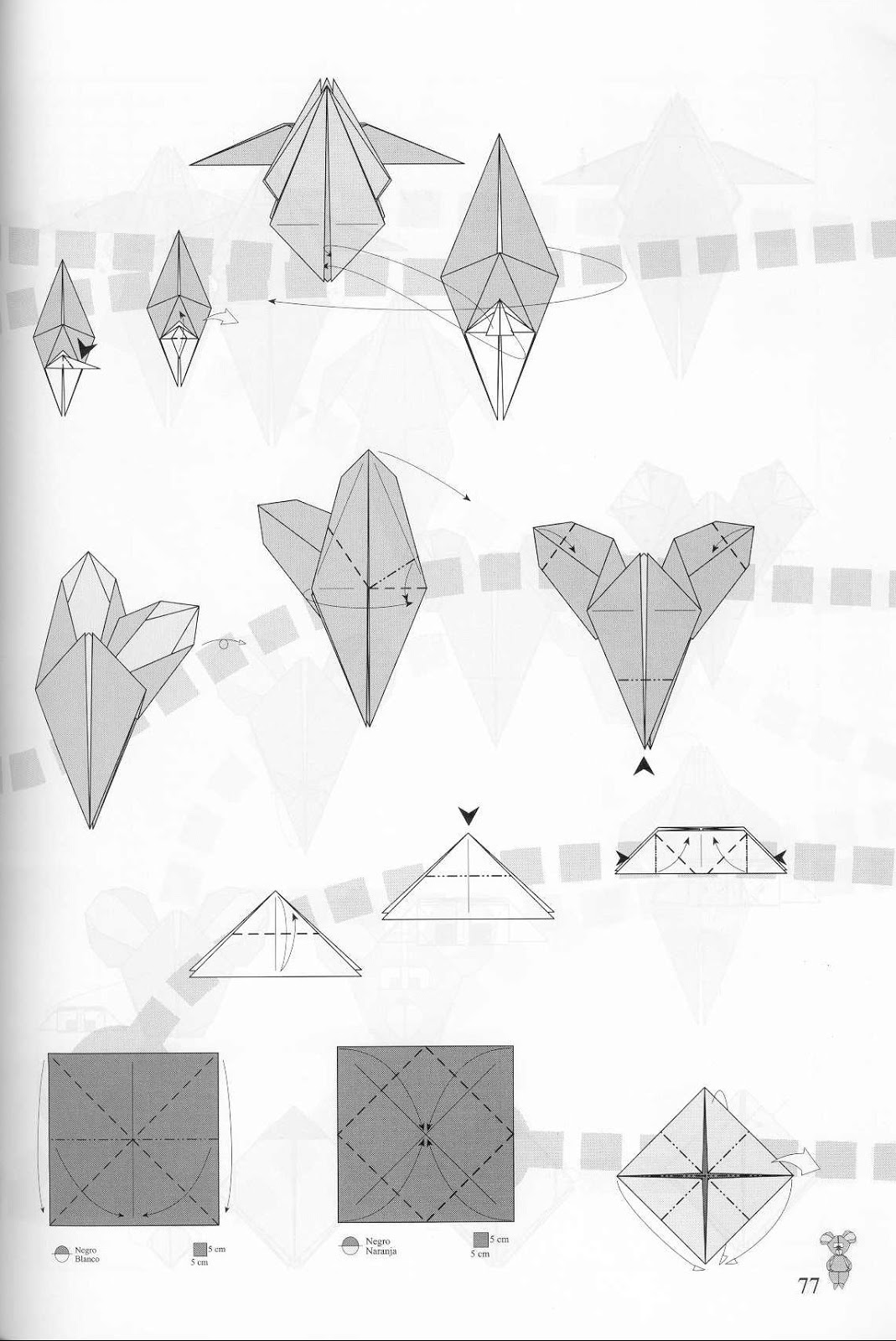 Origami Cartoon 3-Halle - Ruby Book Origami