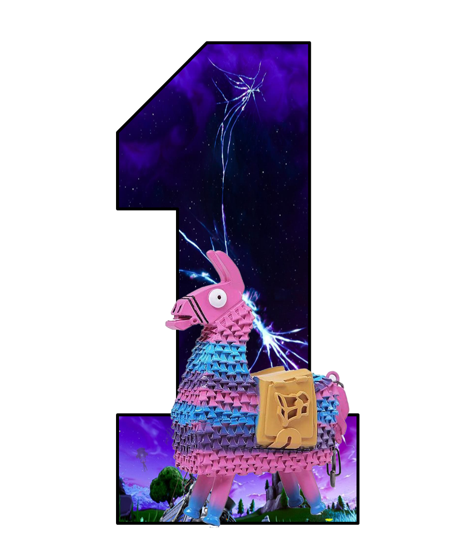 Kits imprimibles gratis : Números para imprimir Fortnite