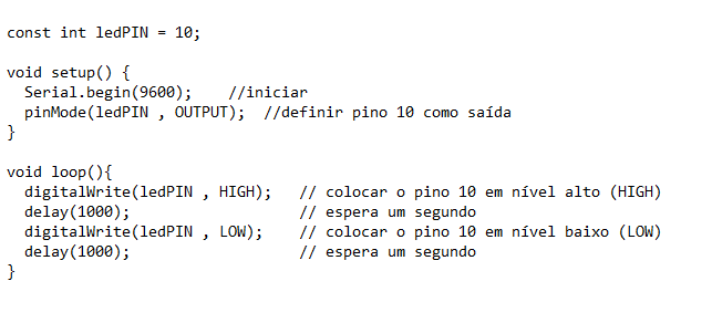 Ligando um LED com Arduino