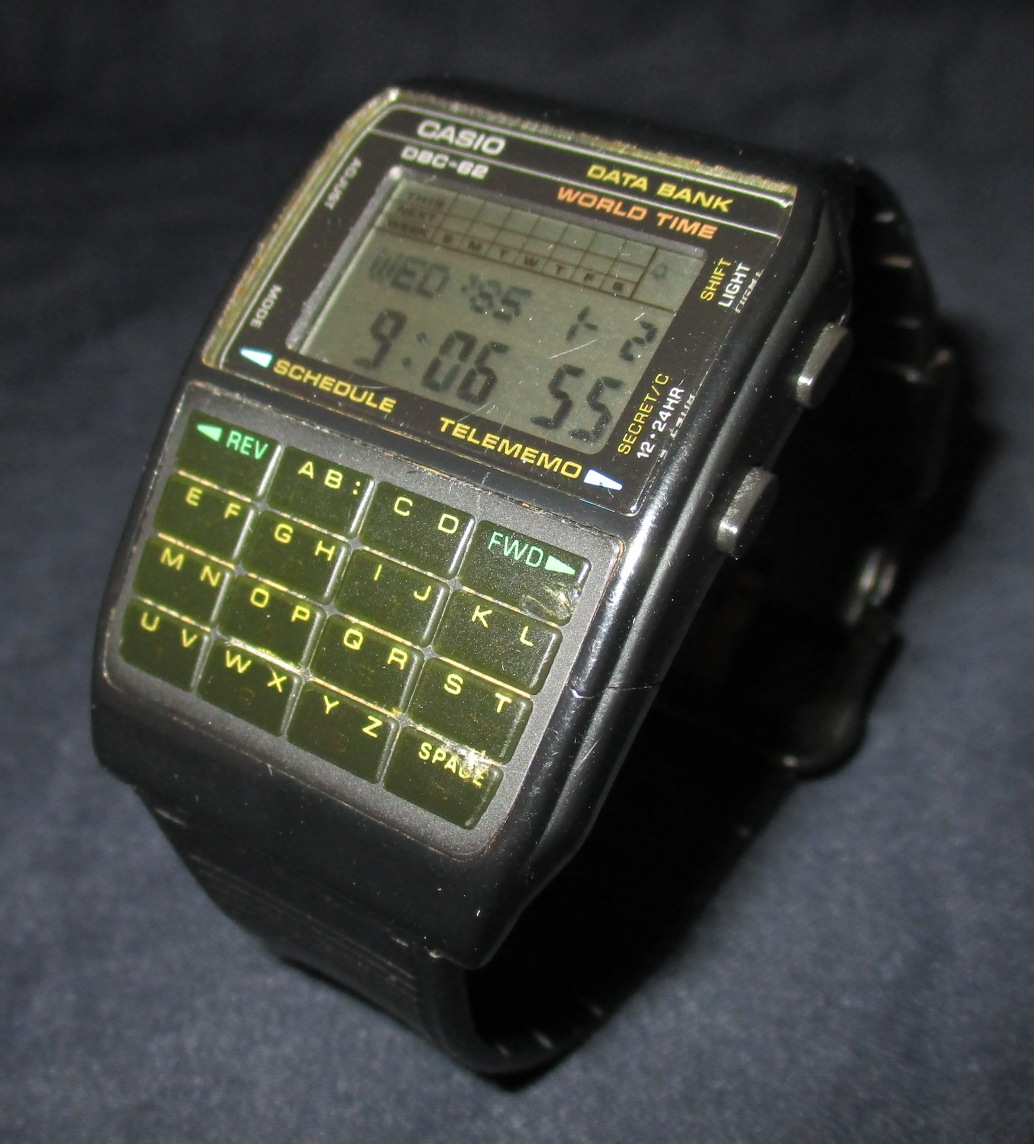 RECICLAS: Relógio de pulso Casio DBC-62 Databank Calculator 1985 ...