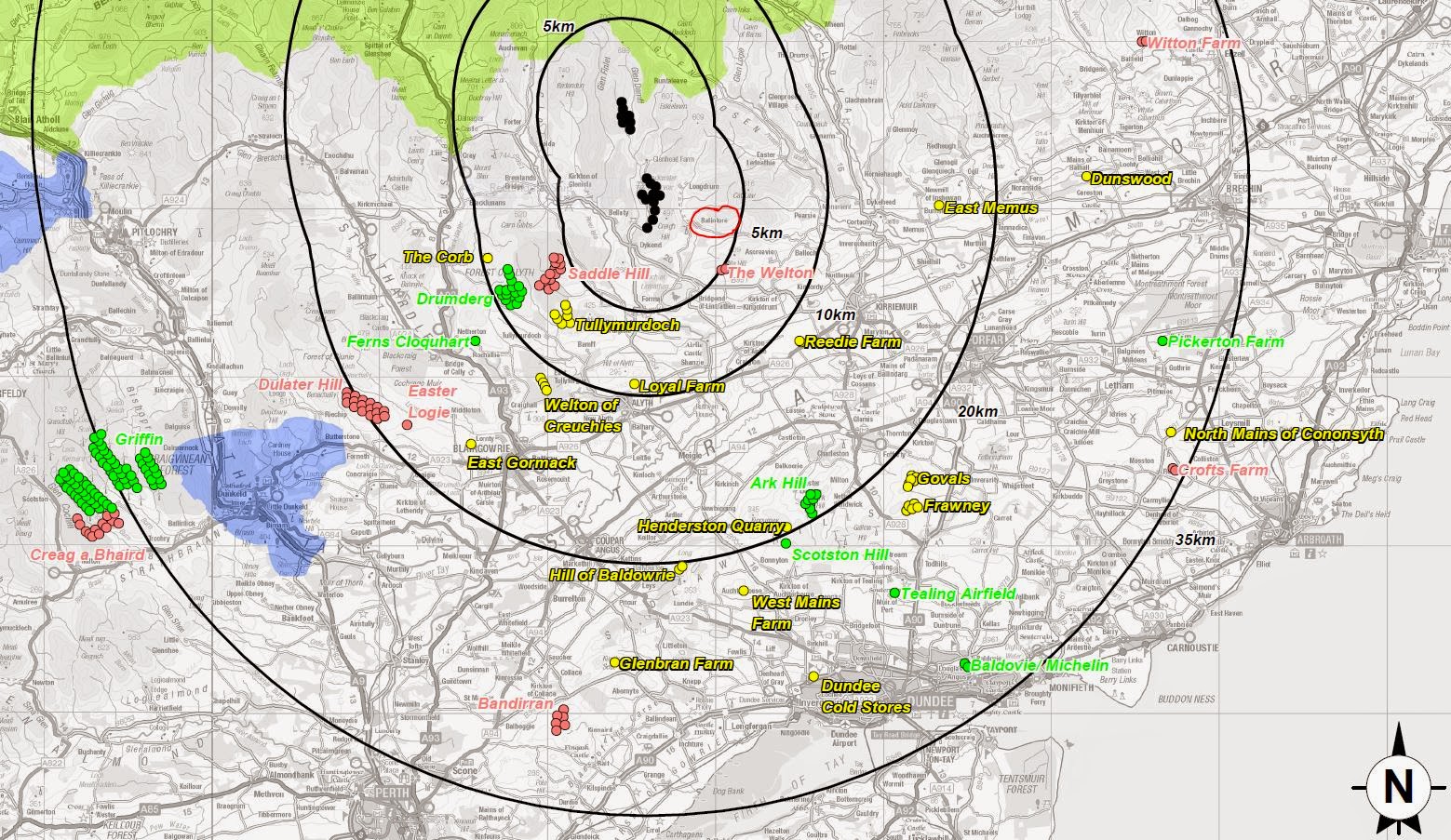 Balintore Castle Restoration Project: Macritch Hill Wind Farm
