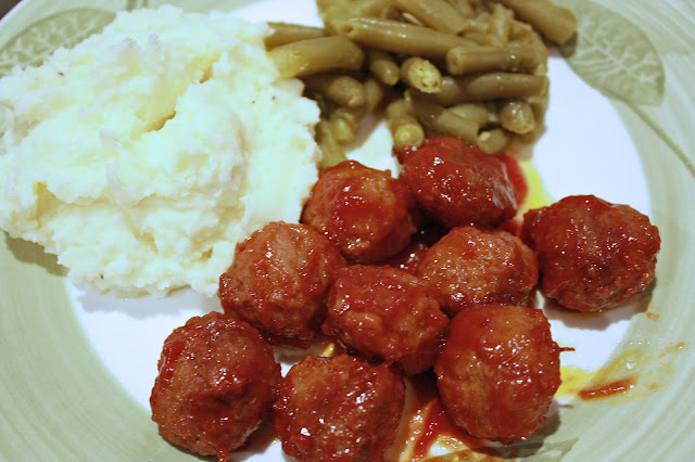 me & my scraps: sweet & tangy meatballs