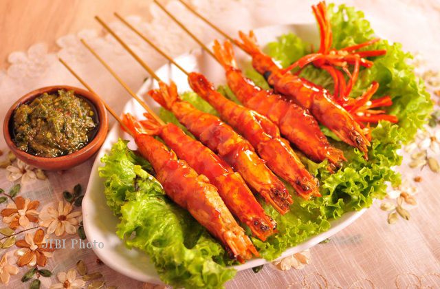 Resep Cara Membuat Sate Udang Bumbu Merah - DAPUR MASAK ENAK
