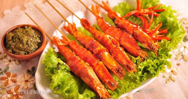 Resep Cara Membuat Sate Udang Bumbu Merah - DAPUR MASAK ENAK