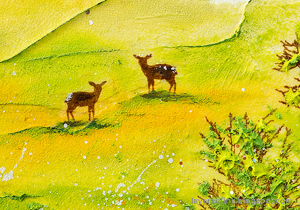 Layers of ink: Spring Canvas Mixed Media Tutorial