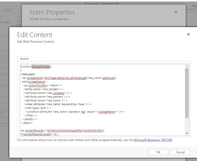Bhoopathi Goud K Dynamically Retrieve Records Using Fetch Xml And Java Script In Mscrm