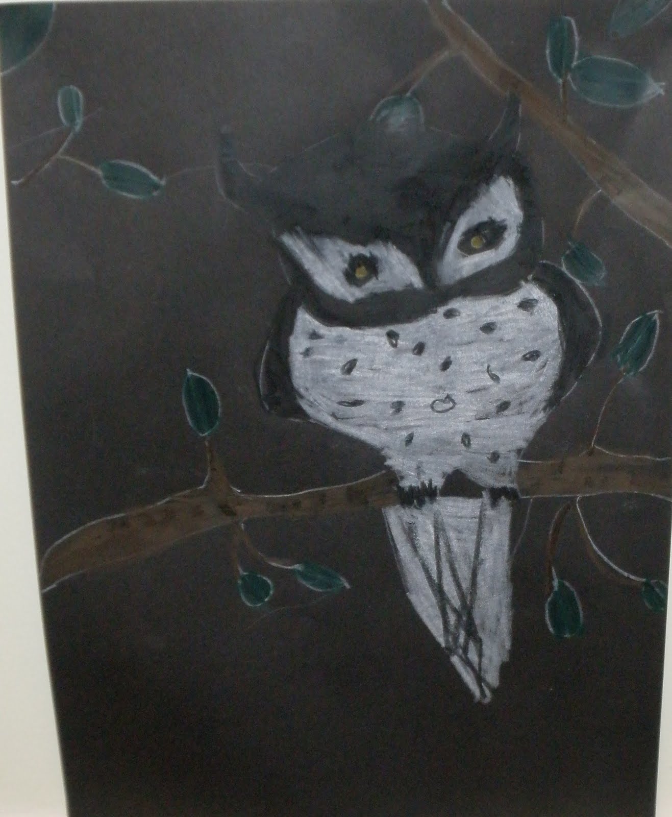 Art with Mrs Baker: Night Owl Drawings
