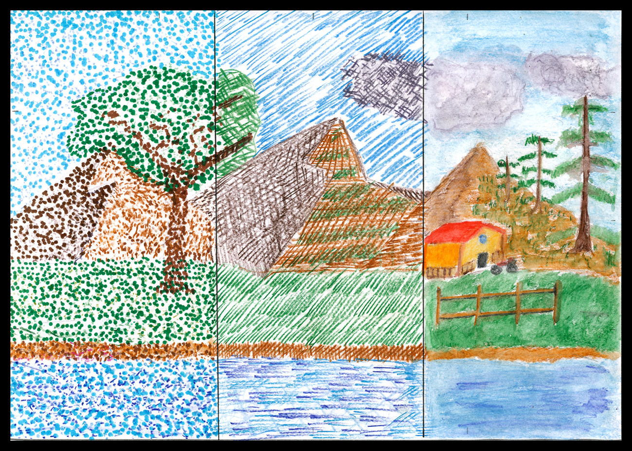 Paisajes con puntos y lineas - Imagui