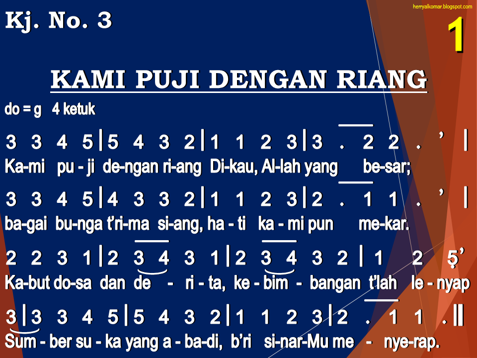TouRoeroekan: Kidung Jemaat No. 3