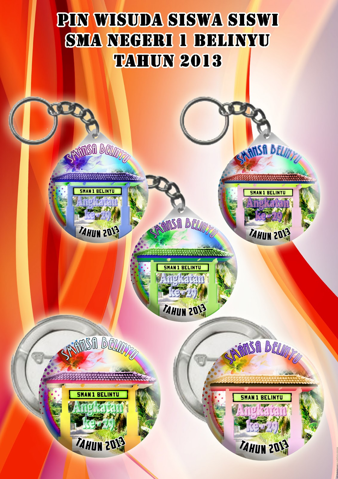 DESAIN PIN COMMUNITY SEKOLAH