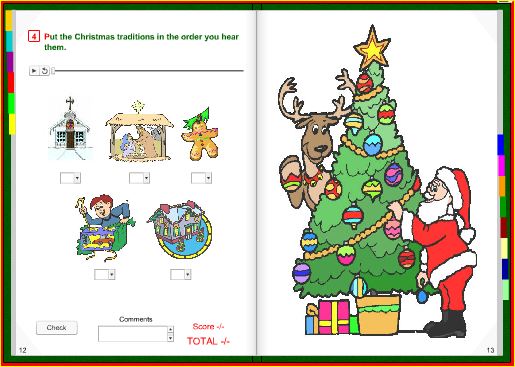 Jugando y aprendiendo juntos: "Christmas", libro interactivo de Navidad