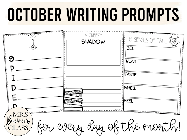October Writing Activities for the Whole Month! | Mrs. Bremer's Class