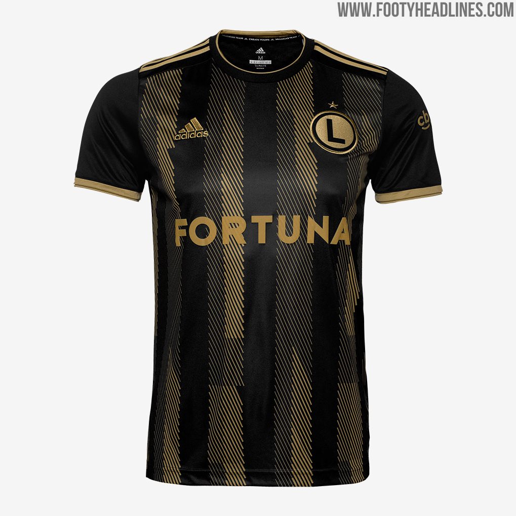 Black & Gold Adidas Legia Warsaw 19-20 Limited-Edition 'Deyna' Kit ...