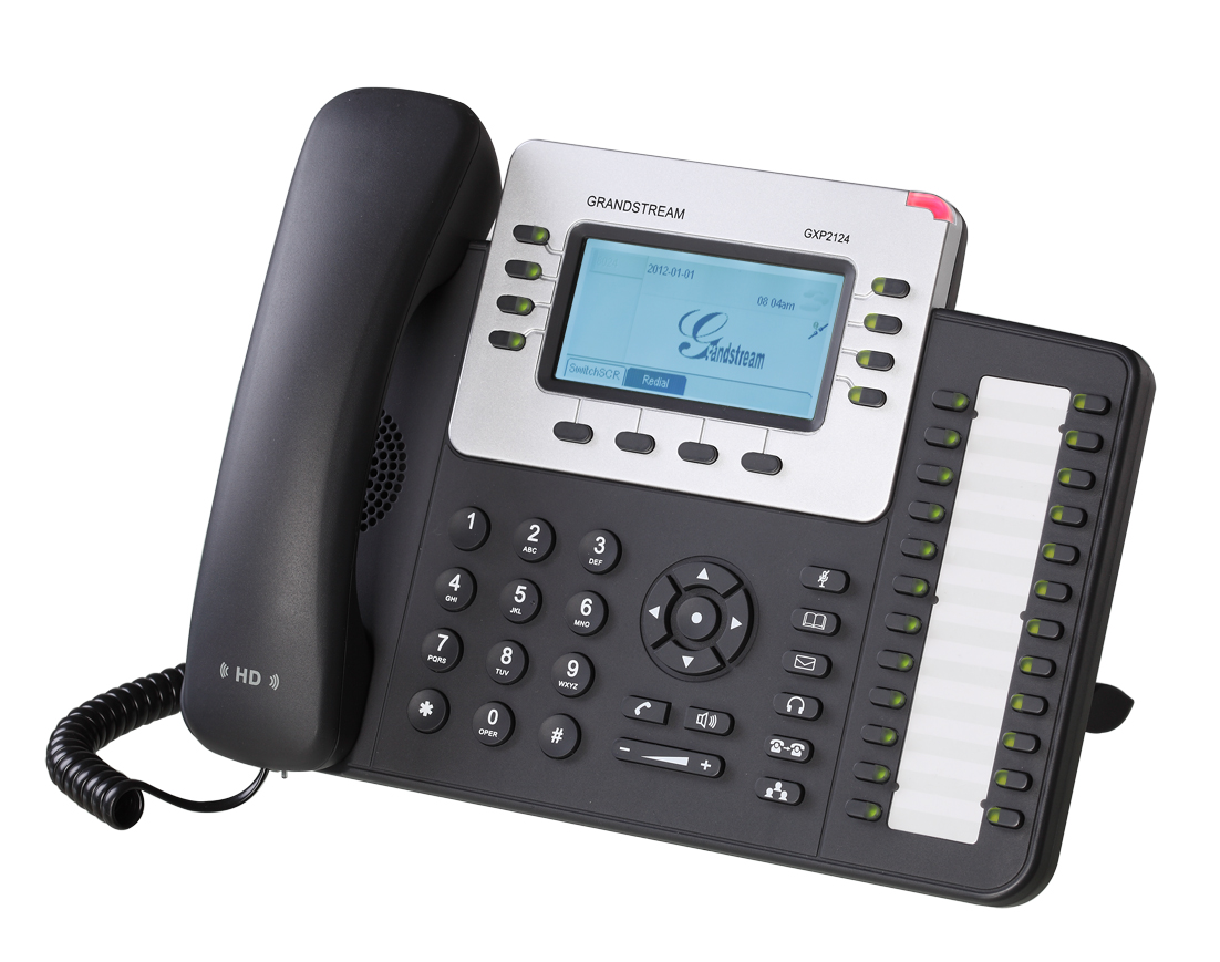 Grandstream-FXO FXS VoIP Gateways IP-PBX IP Phones ATA: GXP2124 4-line ...