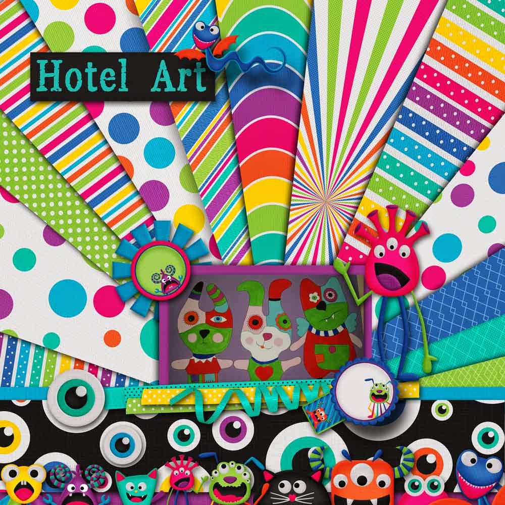 A-Manda Creation: Monster Bash...spooky monster party themed digital ...