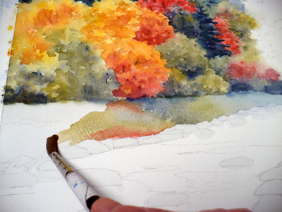 Zeh Original Art Blog Watercolor and Oil Paintings: Autumn Glory II - A ...