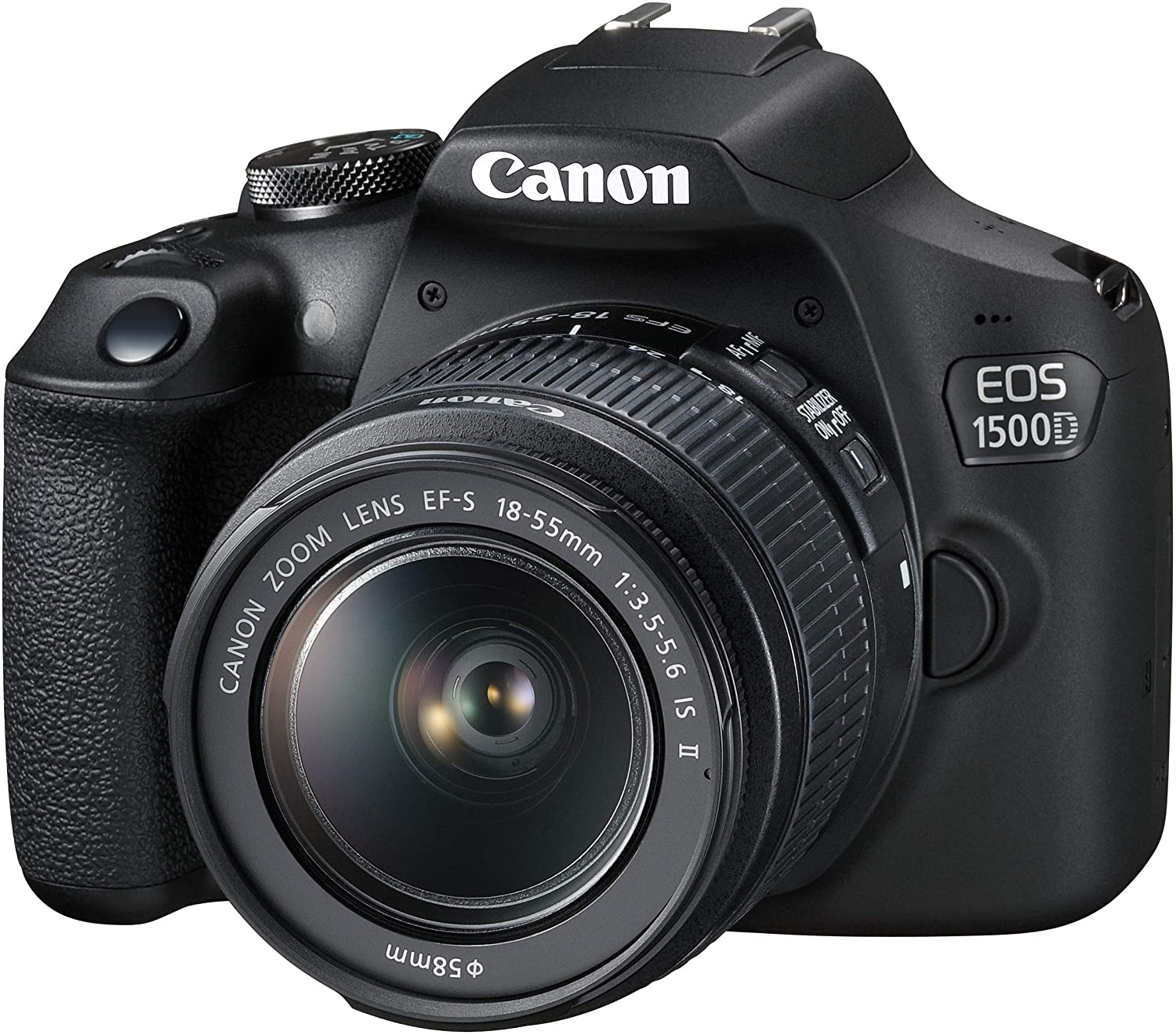 Canon EOS 1500D 24.1MP Digital SLR Camera (Black) with 18-55 and 55 ...