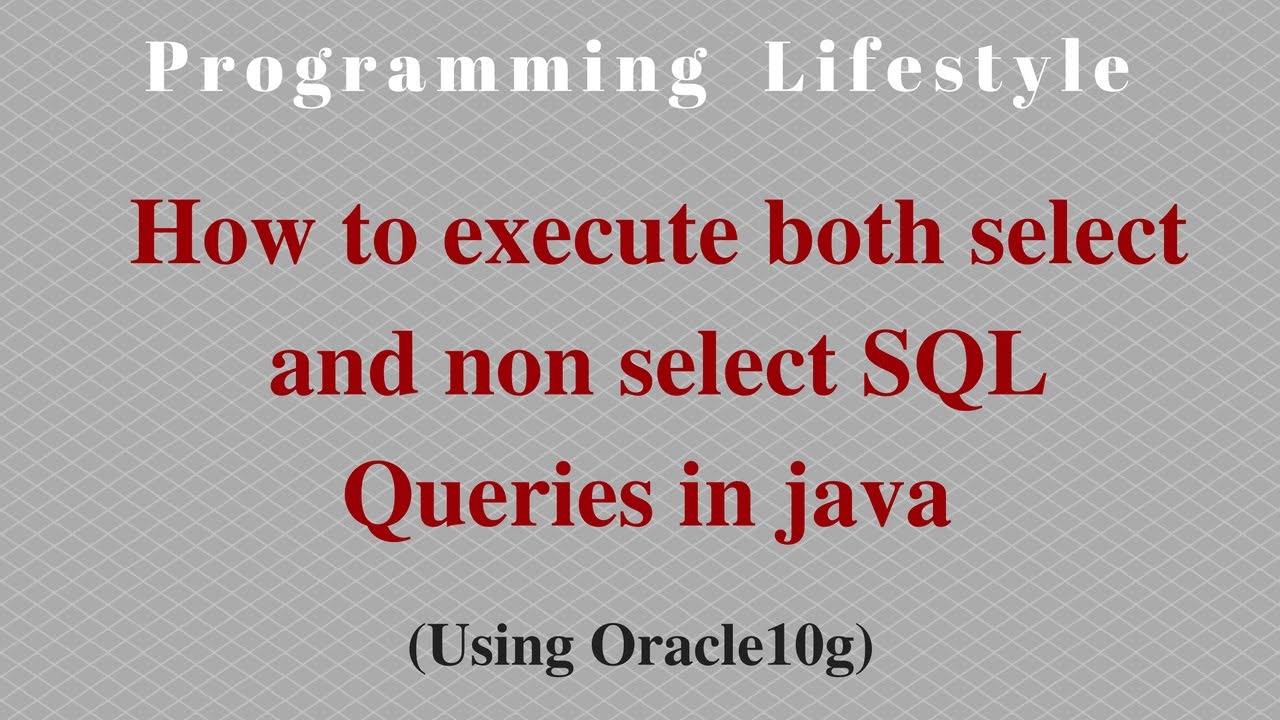 Java Language - Execute multiple SQL statements Java Language - Execute multiple SQL statements