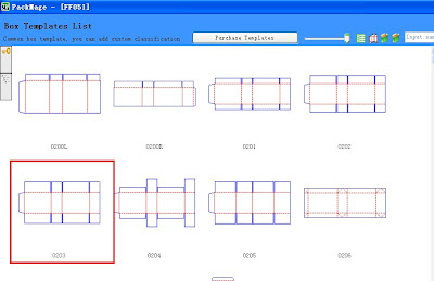 1000 box template: Packing design of the box 0203