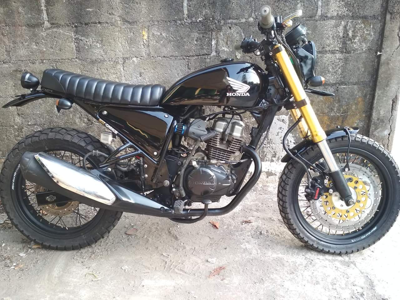 Honda Megapro Modifikasi Scrambler | Reviewmotors.co