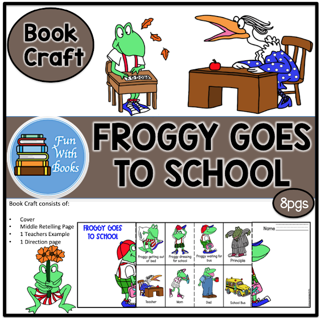 FROGGY GOES TO SCHOOL BOOK CRAFT ~ Book Units by Lynn