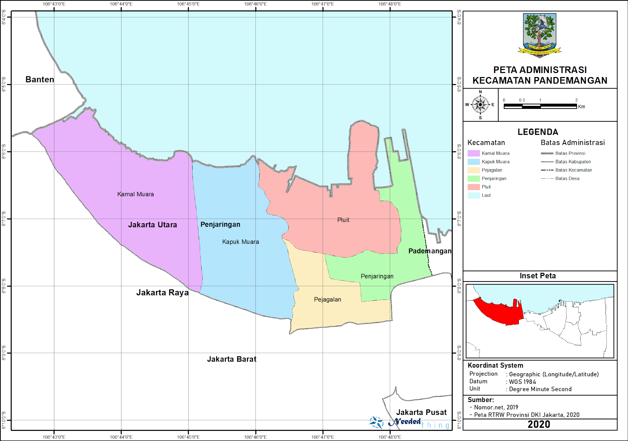 Peta Administrasi Kecamatan Penjaringan ~ NeededThing