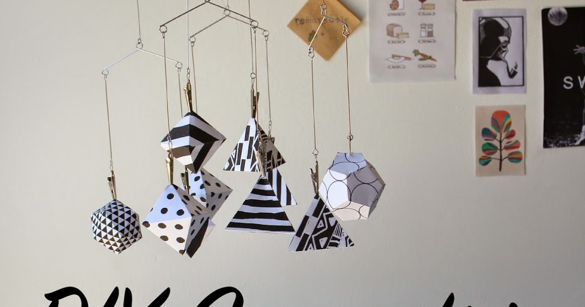 to the fullest...: DIY Geometric Mobile