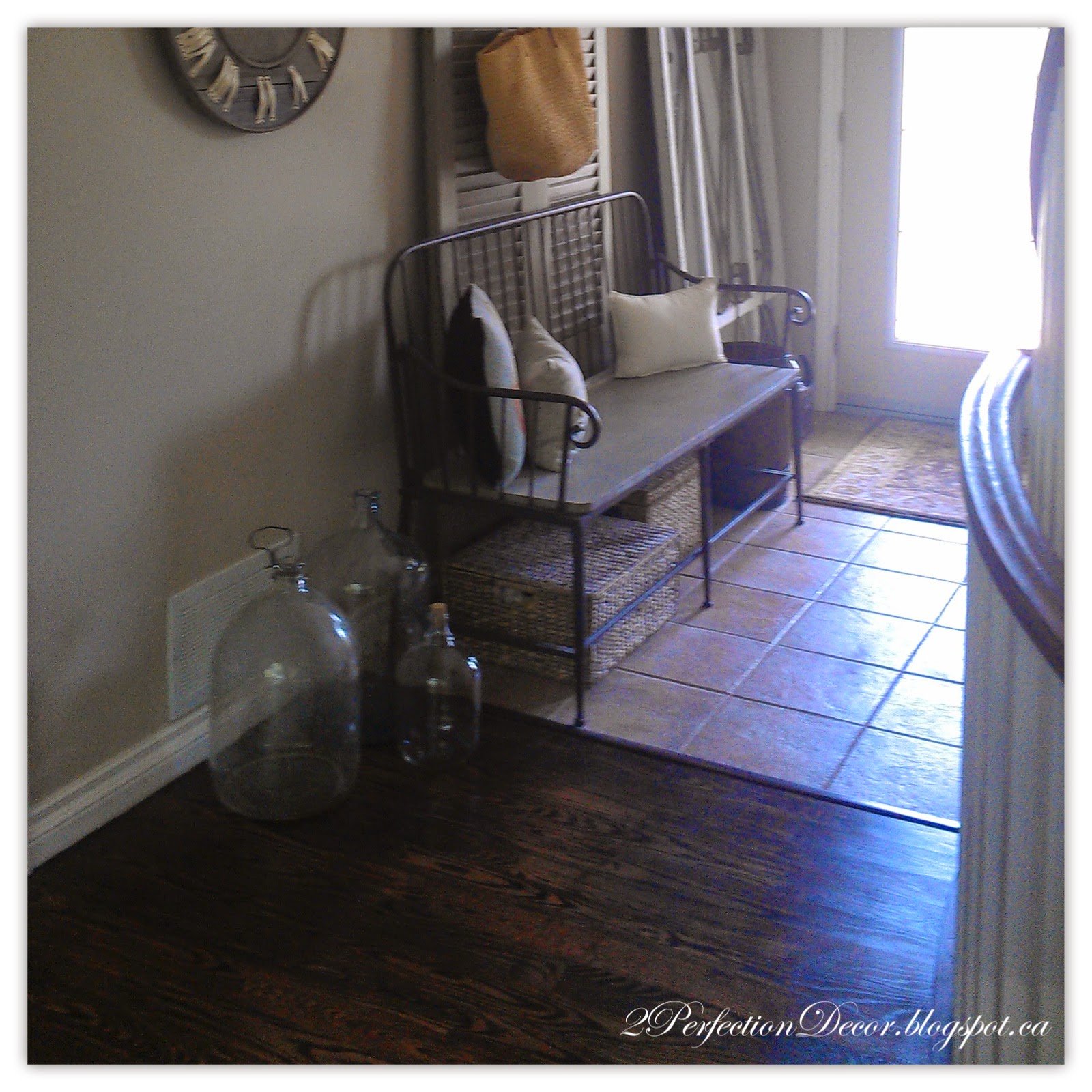 2Perfection Decor: Hazelnut Oak floors Re-Finished to Dark Java