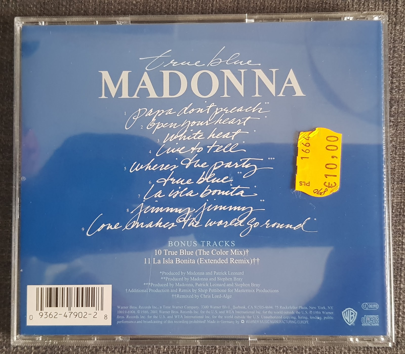 -Madonna-Colección- : Madonna - True Blue (CD, Album, Reissue ...