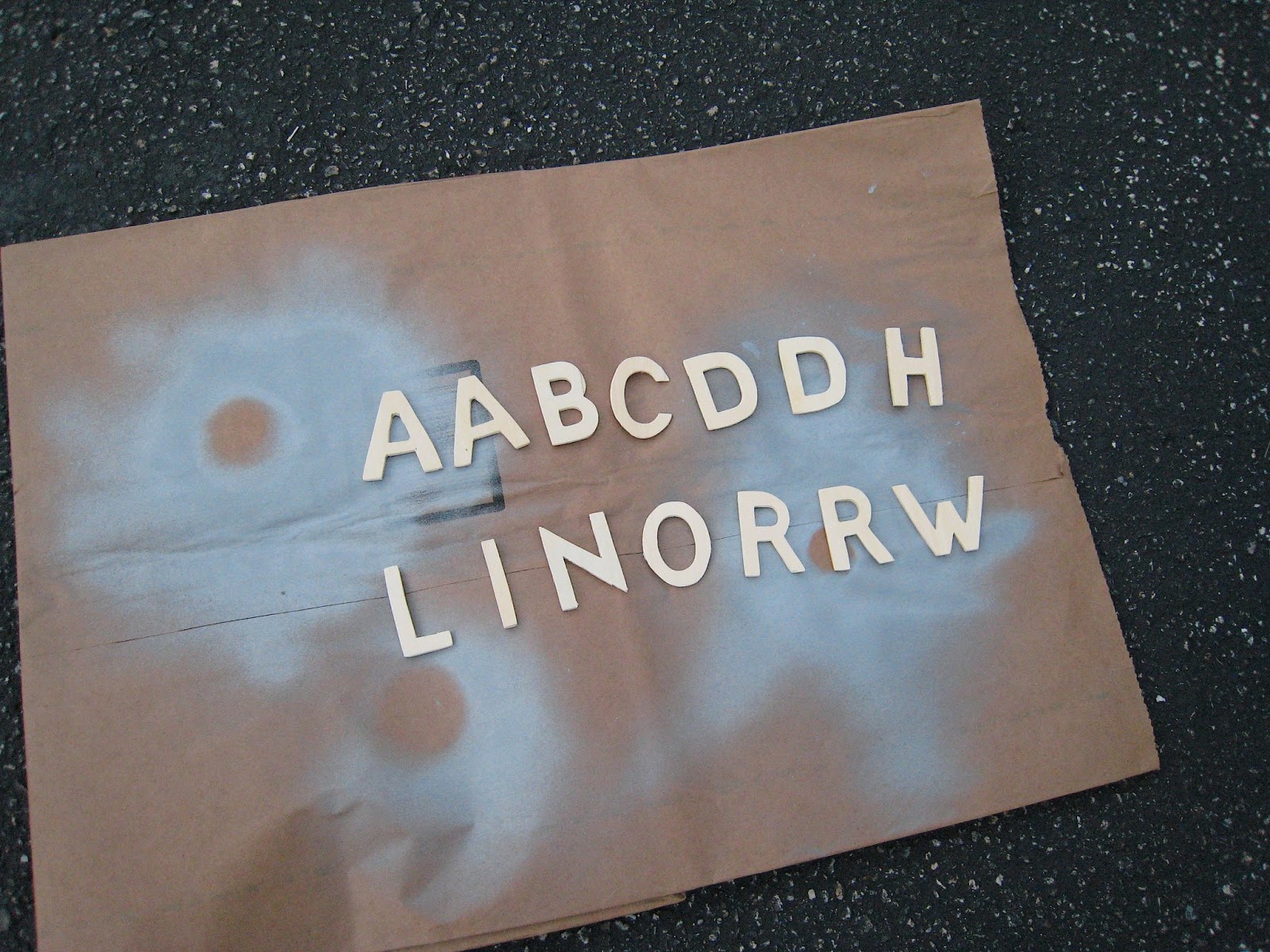 Rhody Life: DIY: Chiseled Wood Letters