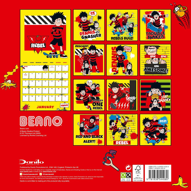 Boys Adventure Comics: UPDATED: Beano and Dandy calendars