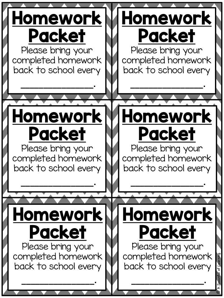 Year Long Kindergarten Homework! + EXTRA + FREEBIE!